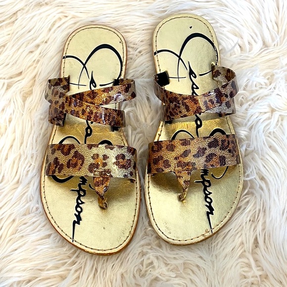 Jessica Simpson | Shoes | Jessica Simpson Leopard Print Sandals For ...